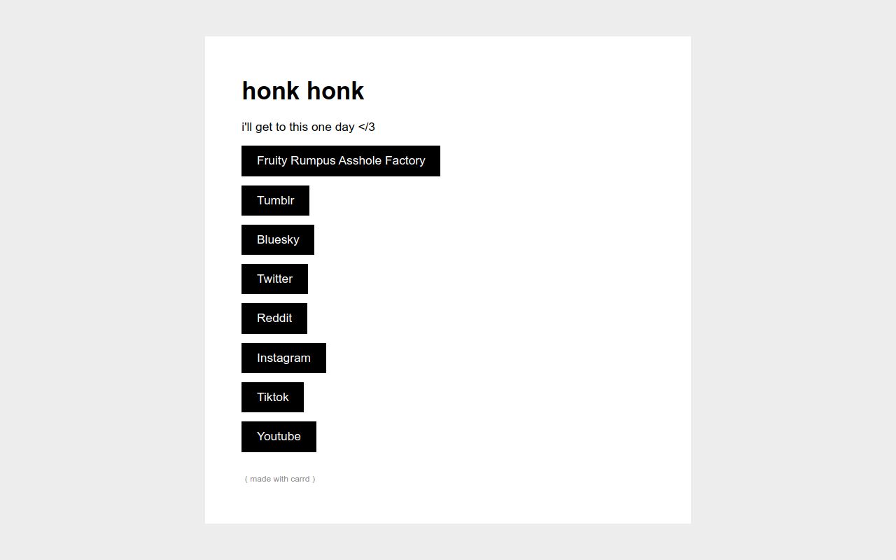 honk honk button test